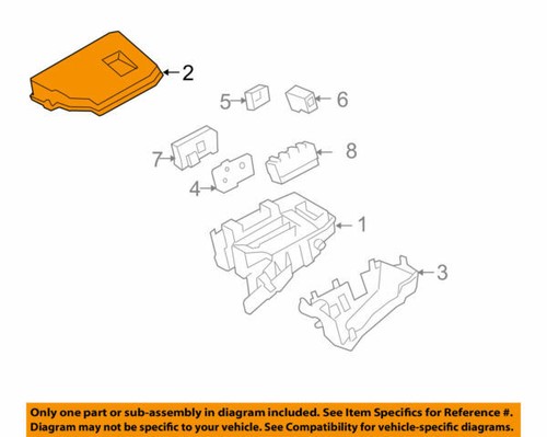 82662-12370 Toyota Cover, relay block, upper, no.1 8266212370, New ...