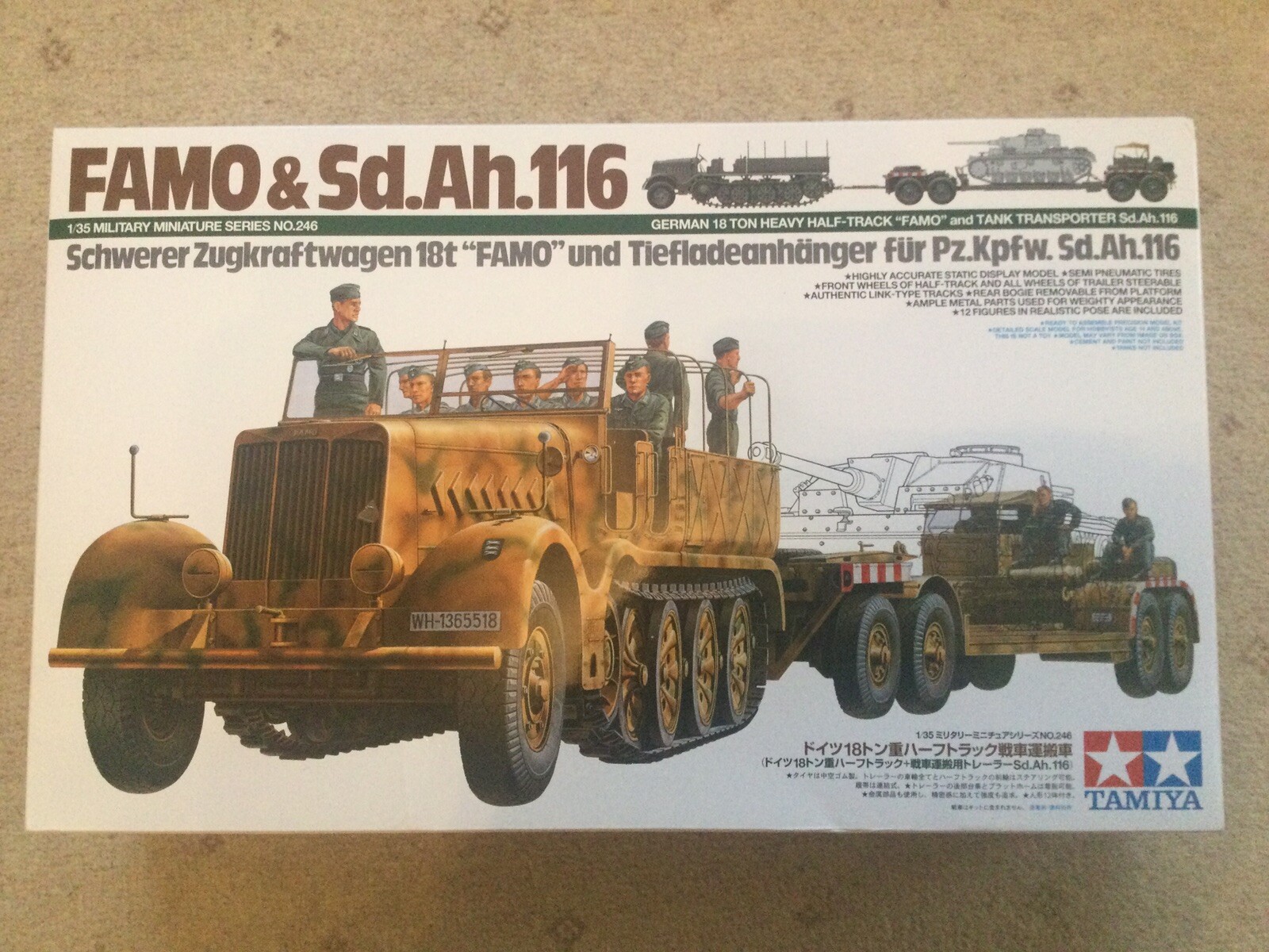 TAMIYA 35246 Famo and Tank Transporter 1:35 Military Model Kit | eBay UK