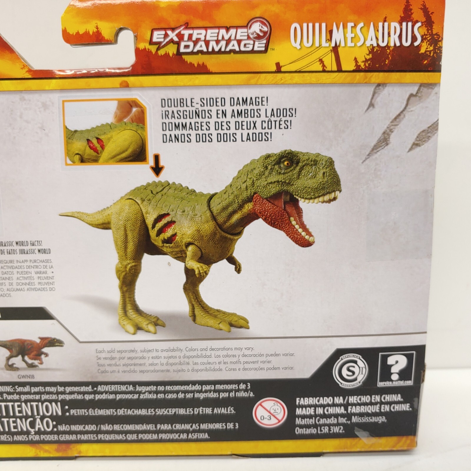 Jurassic World Dominion Quilmesaurus Extreme Damage Dino Mattel 2021 | eBay