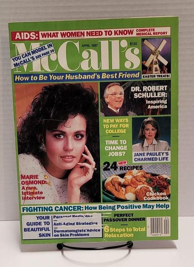 Vintage McCall's April 1987 Marie Osmond, Dr. Robert Schuller, Jane ...