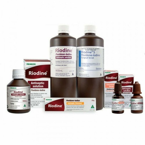 Riodine Povidone Iodine 10% Antiseptic Solution Hospital Grade ...
