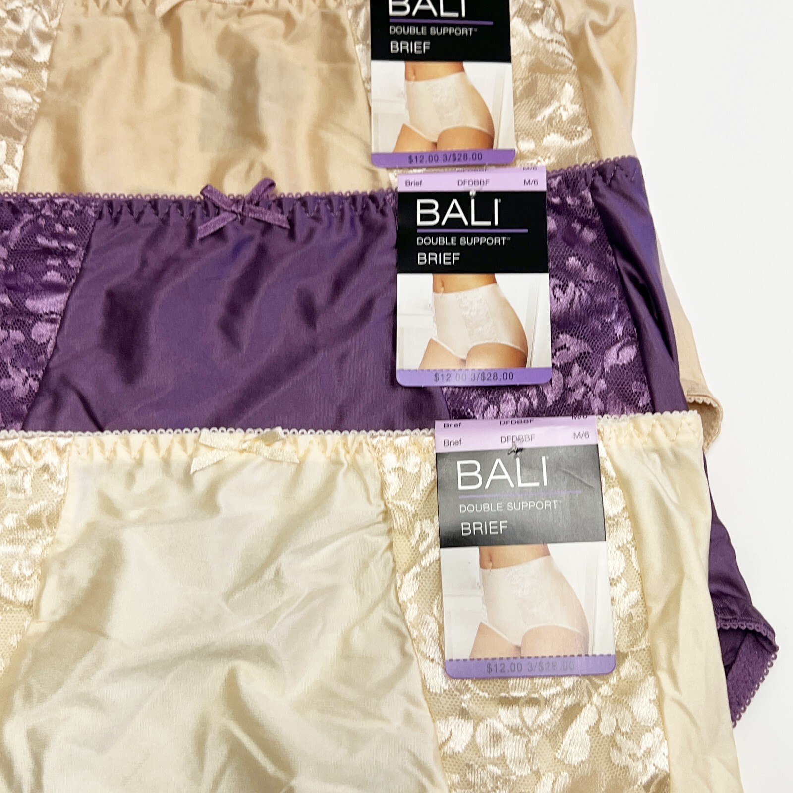 3 Bali Double SUPPORT Brief Panties M 6 DFDBBF - DBB3 Silky Womens | eBay