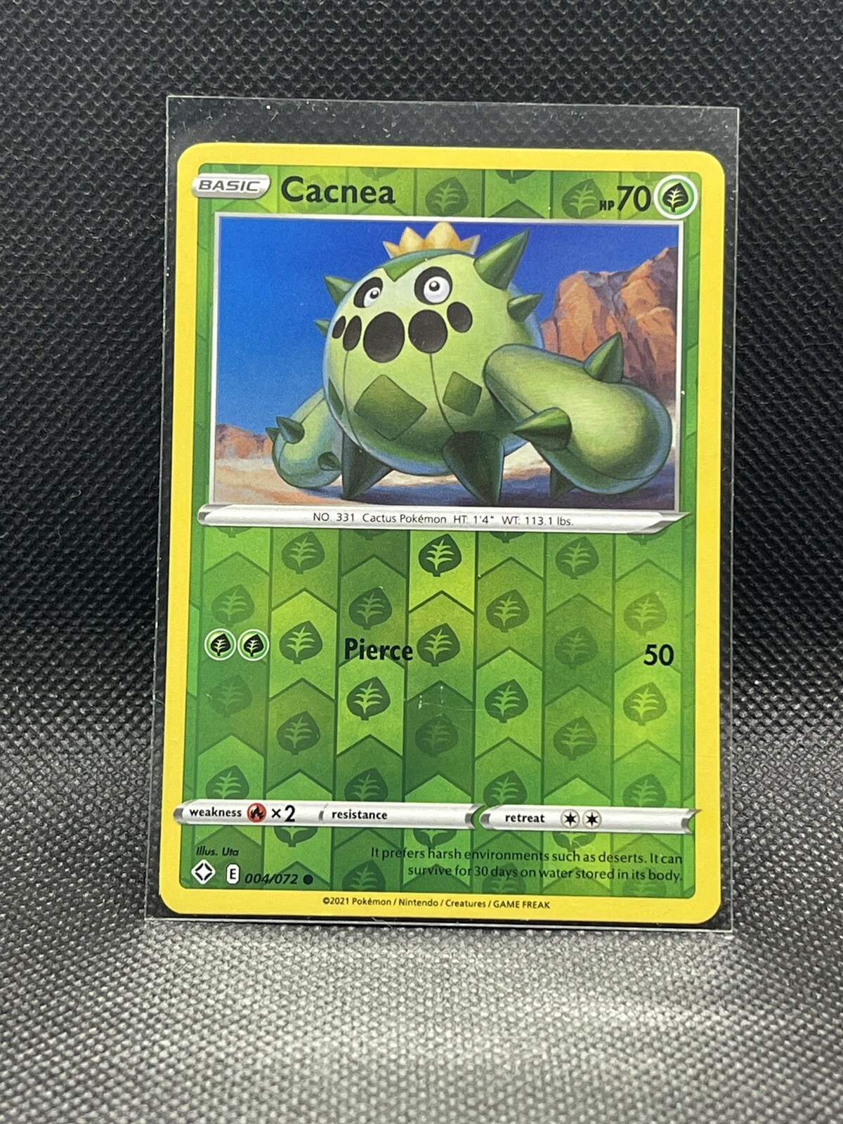 Cacnea 004/072 Reverse Holo Near Mint Pokemon TCG Card - Shining Fates ...