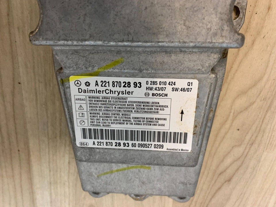 MERCEDES BENZ S550 S400 S600 S63 OEM SRS CONTROL MODULE | eBay