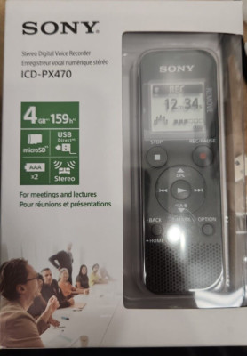 Sony ICD-PX470 Stereo Digital Voice Recorder with Built-In USB Voice ...
