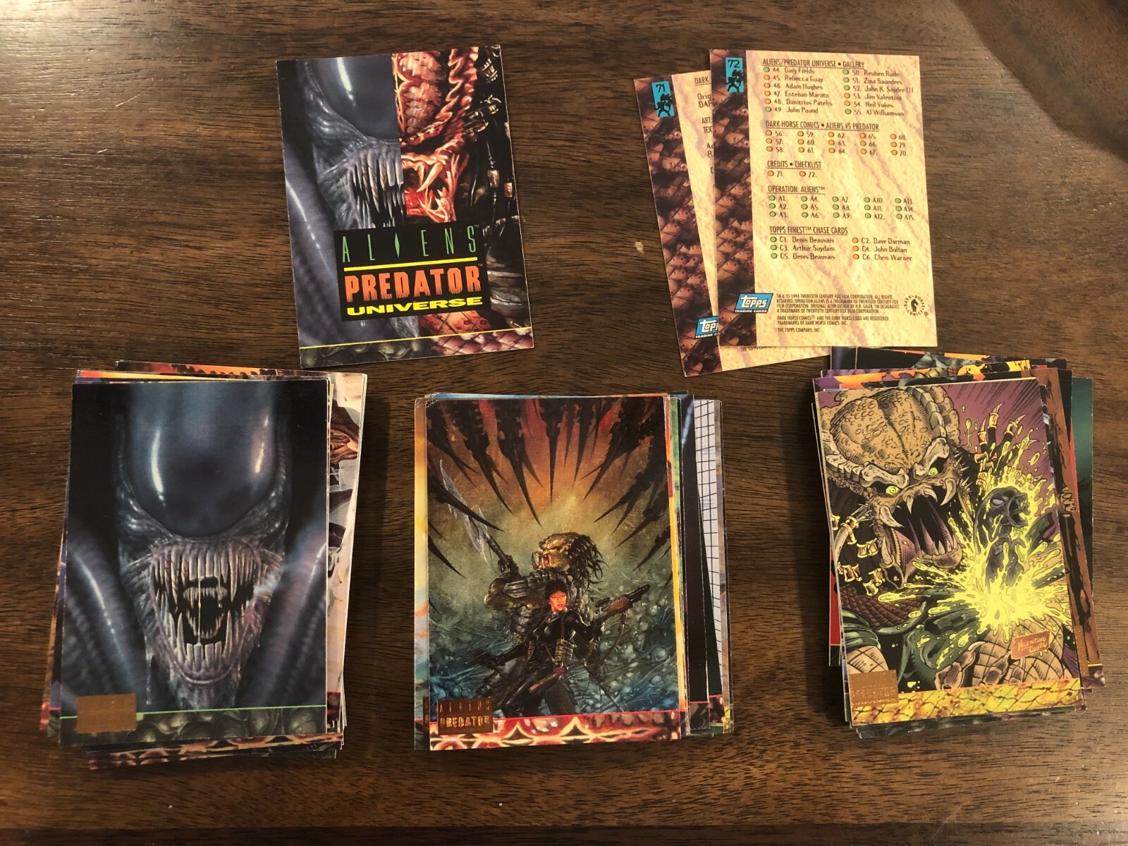 1994 TOPPS ALIENS PREDATOR UNIVERSE TRADING CARDS SET | eBay