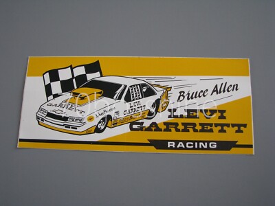 BRUCE ALLEN LEVI GARRETT PRO STOCK NHRA DRAG RACING STICKER DECAL | eBay