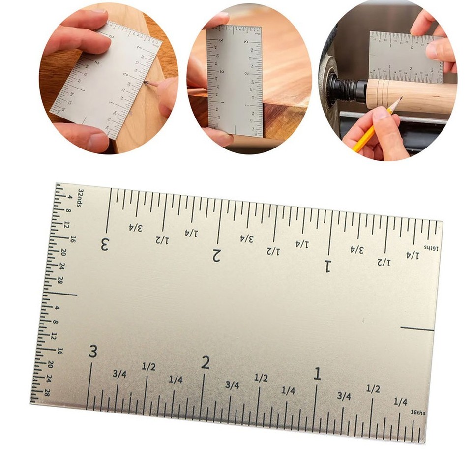 Compact 3 54 Inch Square Edge Ruler for Corner Alignment and ...
