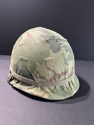 Vietnam Infantry Helmet M1 Mitchell pattern Camo band name and unit ...