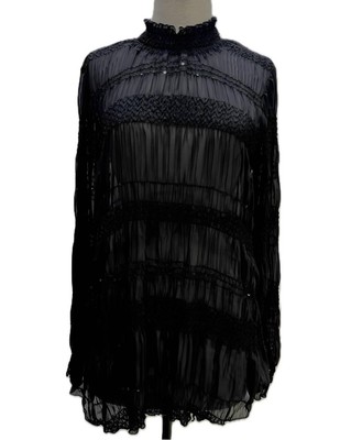 Staples sheer sequin top size S | eBay