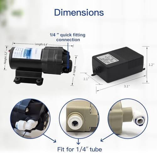 Reverse Osmosis Booster Pump Kit for 50 to 150 GPD Systems | eBay