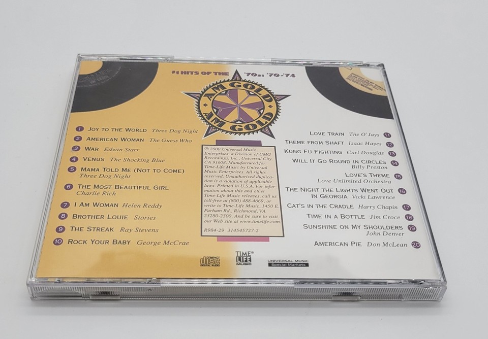 Am Gold #1 Hits of the '70s CD 1970-1974 Music Collection | eBay