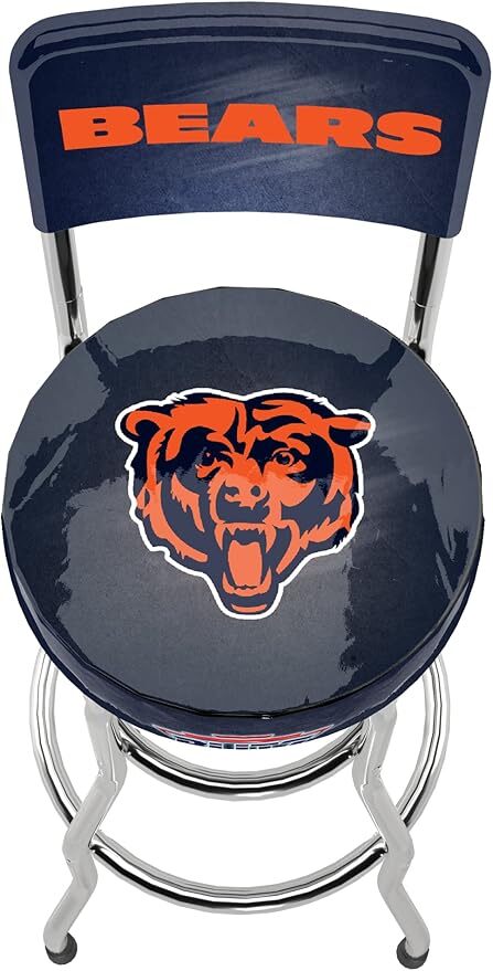 ARCADE1UP NFL Blitz High Back Stool Adjustable Height, Swiveling Seat ...