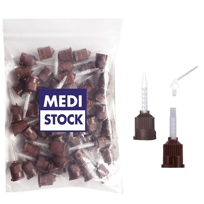MEDISTOCK dental impression mixing tip brown /core build-up & endo (100 ...