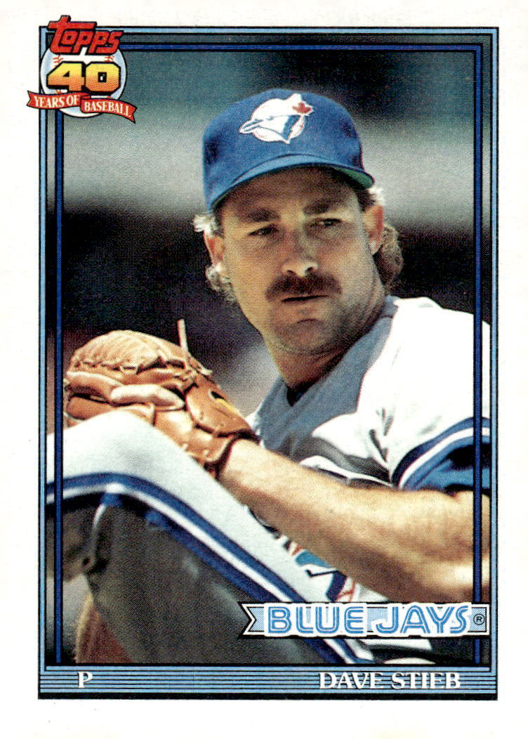 1991 Topps #32 Dave Stieb - Toronto Blue Jays | eBay