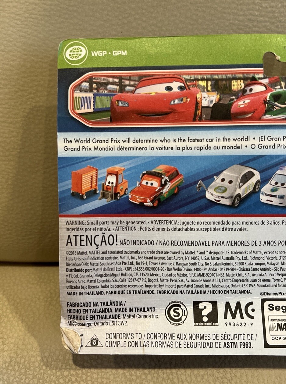 DISNEY PIXAR CARS 3 “TWO PACK ALEX MACHINO & GIUSEPPE MOTOROSI" NEW IN ...