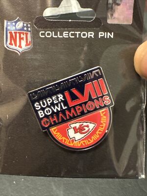 Kansas City Chiefs Super Bowl LVIII Champs Lapel Pin NFL DISCONTINUED ...