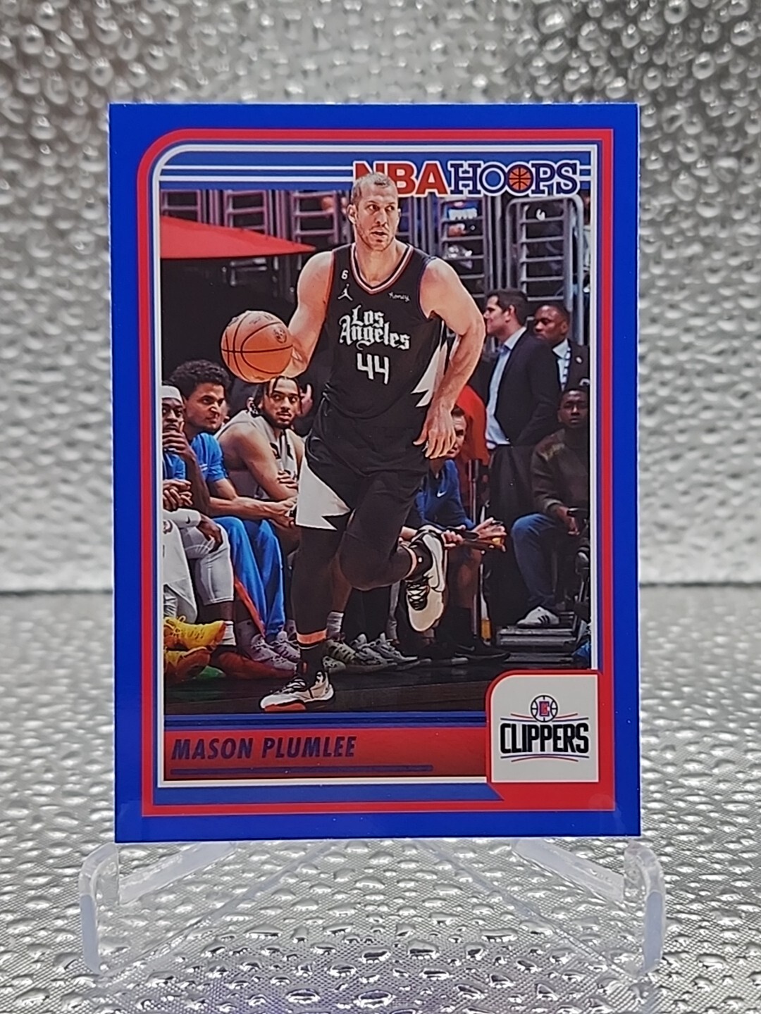 2023-24 Panini NBA Hoops Blue Border Mason Plumlee Los Angeles Clippers ...