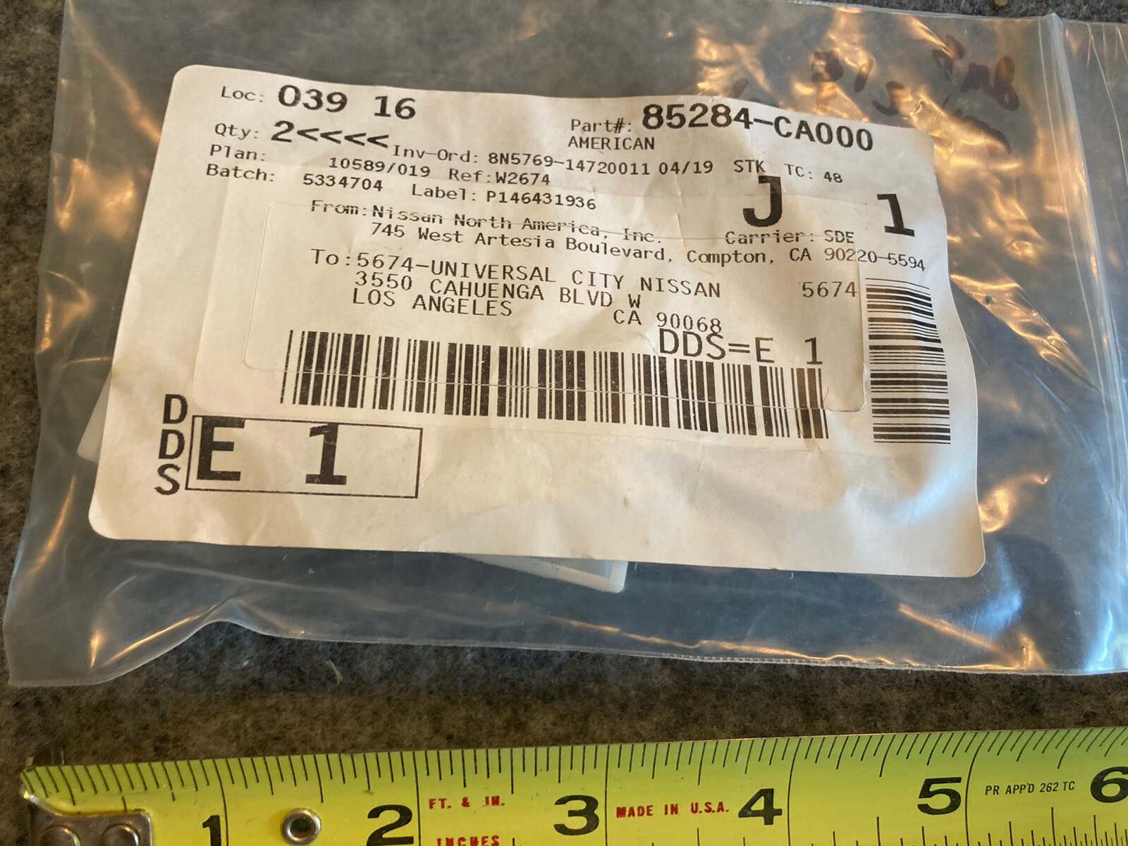 Nissan 85284CA000 Genuine OEM Bumper Cover Clip for sale online | eBay