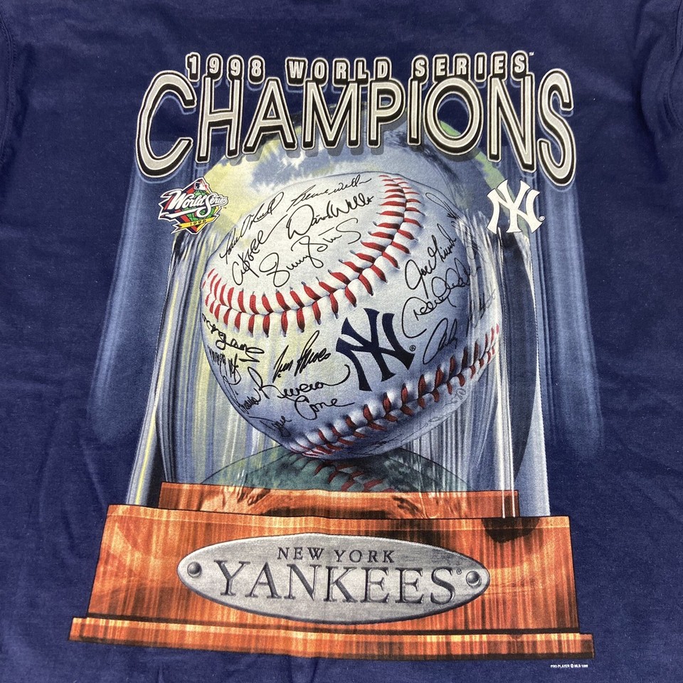 Vintage New York Yankees Pro Player T-shirt Size Lg 1998 Mlb East ...