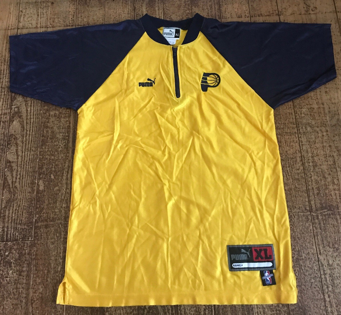 Puma Youth Indiana Pacers Warmup Shooting Shirt XL Authentics NBA Made ...