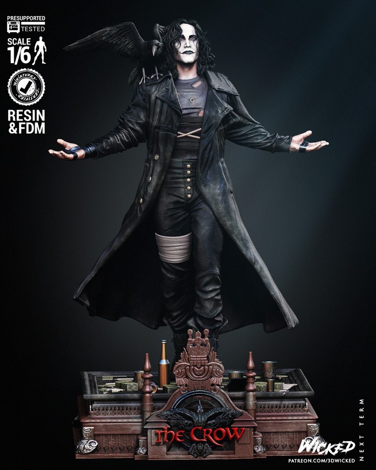 3D Resin Printed The Crow Diorama Model Kit - Unpainted & Unassembled ...