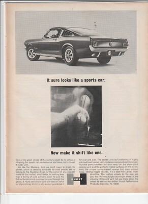 Original 1965 Hurst Magazine Ad with a Ford Mustang | eBay