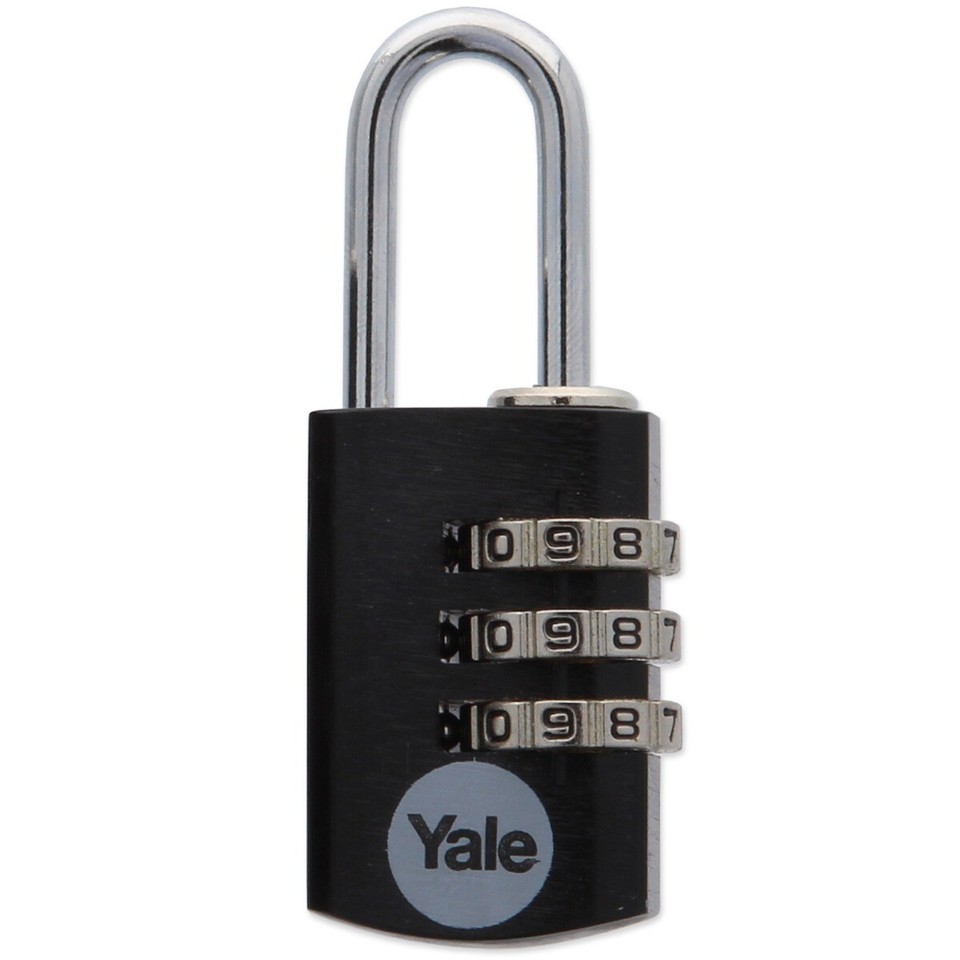 YALE COMBINATION PADLOCK 3 Digit School Gym Locker Toolbox Code ...