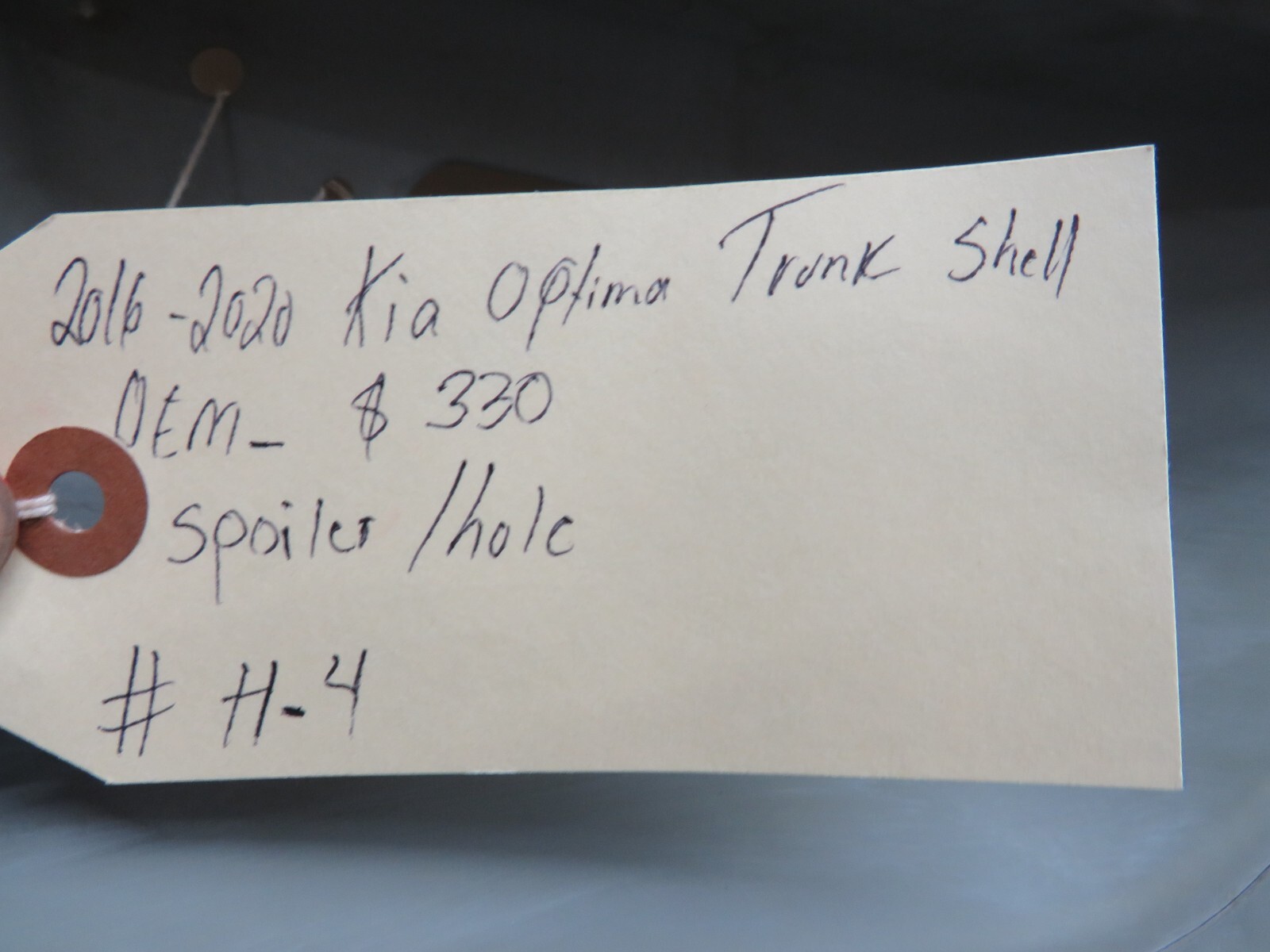 2016-2017-2018-2019-2020 KIA OPTIMA TRUNK LID ORIGINAL SHELL ONLY | eBay