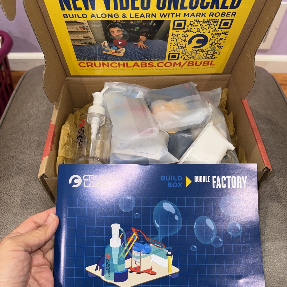 Mark Rober Crunch Labs Build Box -BUBBLE FACTORY- STEM Engineering NEW ...