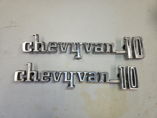 1971 1977 1976 1975 1972 chevy Chevrolet Van 10 Front Fender Emblems ...