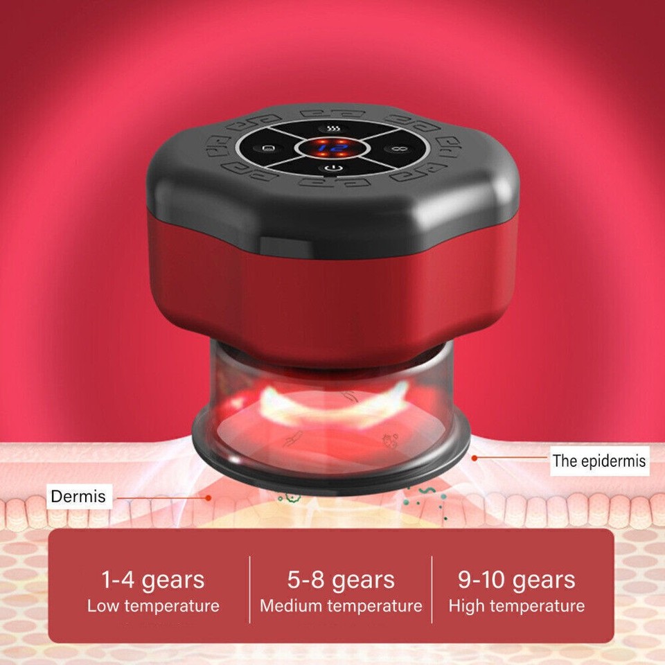 Electric Cupping Set Gua Sha Adjustable Temperatures Cupping Reduce ...