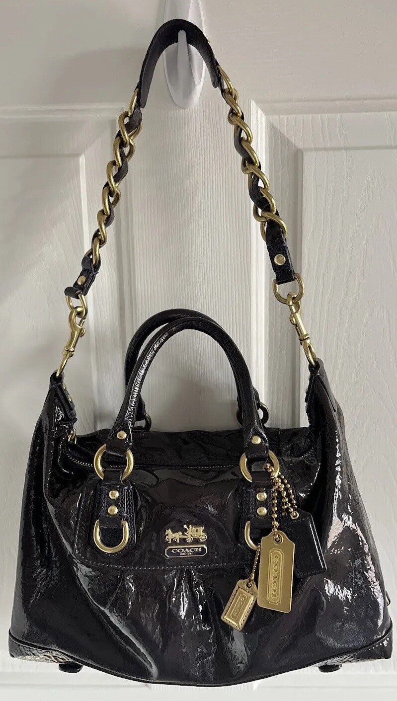 Coach Madison Sabrina 12957 Dark Raisin Purple Stitch… - Gem