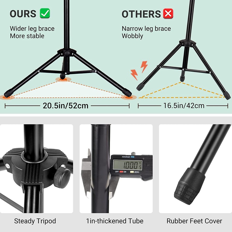 CAHAYA Sheet Music Stand with Carry Bag Notes Books Stand Laptop Stand ...