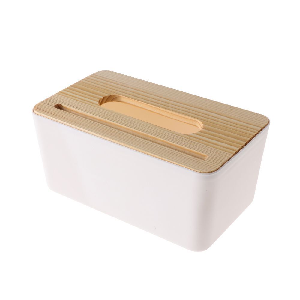 Products Napkin Paper Boxes Wooden Tissue Box Storage Case Cover Holder ...
