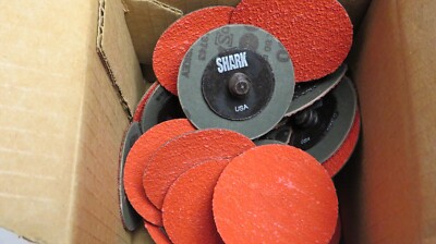 SHARK INDUSTRIES (12625) 2" RED CERAMIC MINI GRINDING DISC 60 GRIT **25 ...