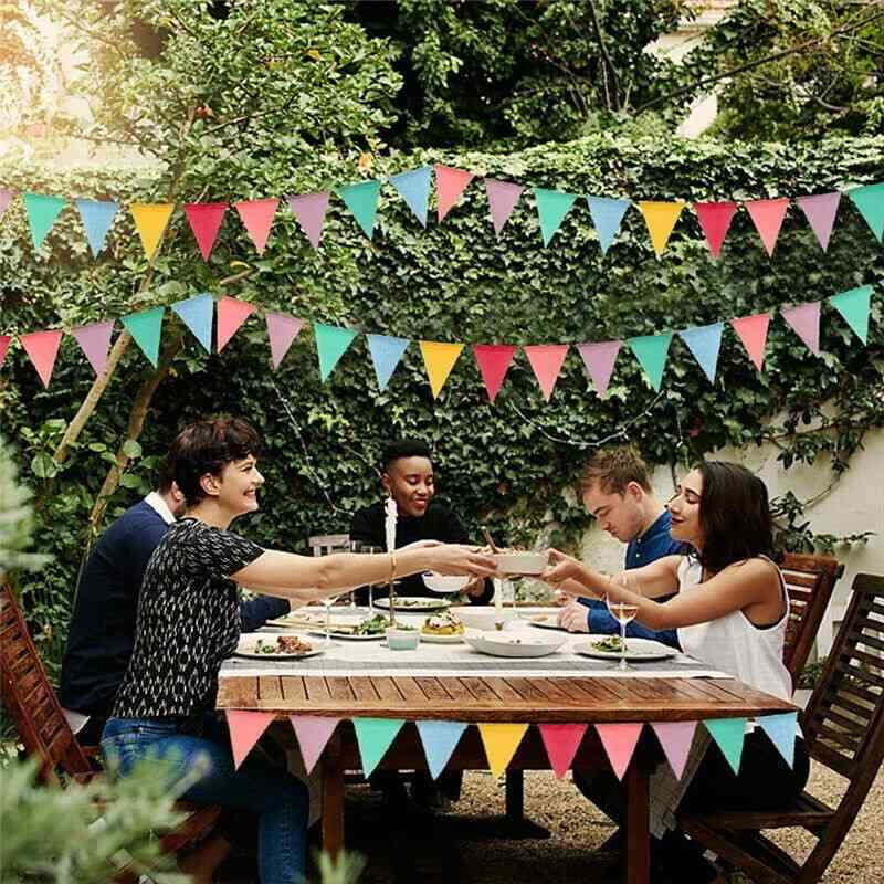 Waterproof Outdoor Bunting 12/18/24/36/72 Bunting Banner For Garden ...