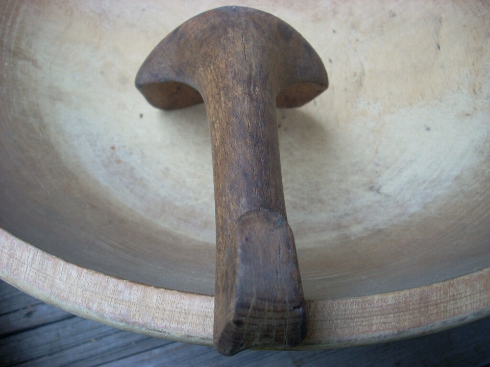 Antique Primitive Large Carved Wood Scraper Paddle Spoon Treen AAFA | eBay