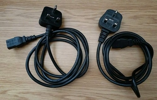 2x kettle lead power cable IEC C13 socket 2 Sizes | eBay UK