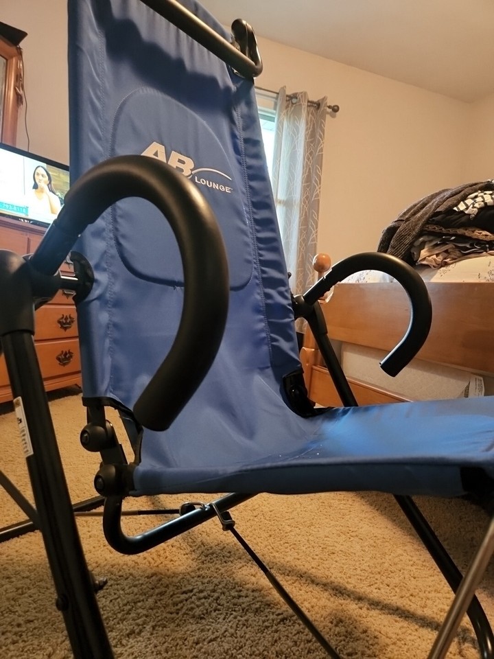 AB Lounge Sport Abdominal Workout Fitness Exercise Blue Lounger Chair ...