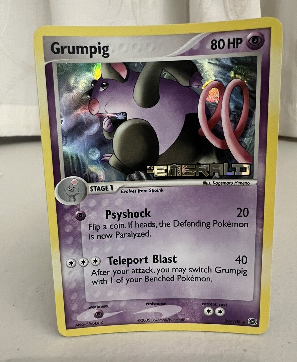 Grumpig Pokemon Card