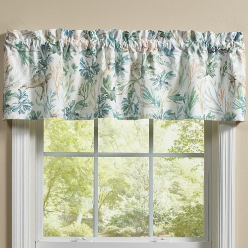 1 Seaweed Coastal Cottage Unlined Country Window Valance 60" x 14" | eBay