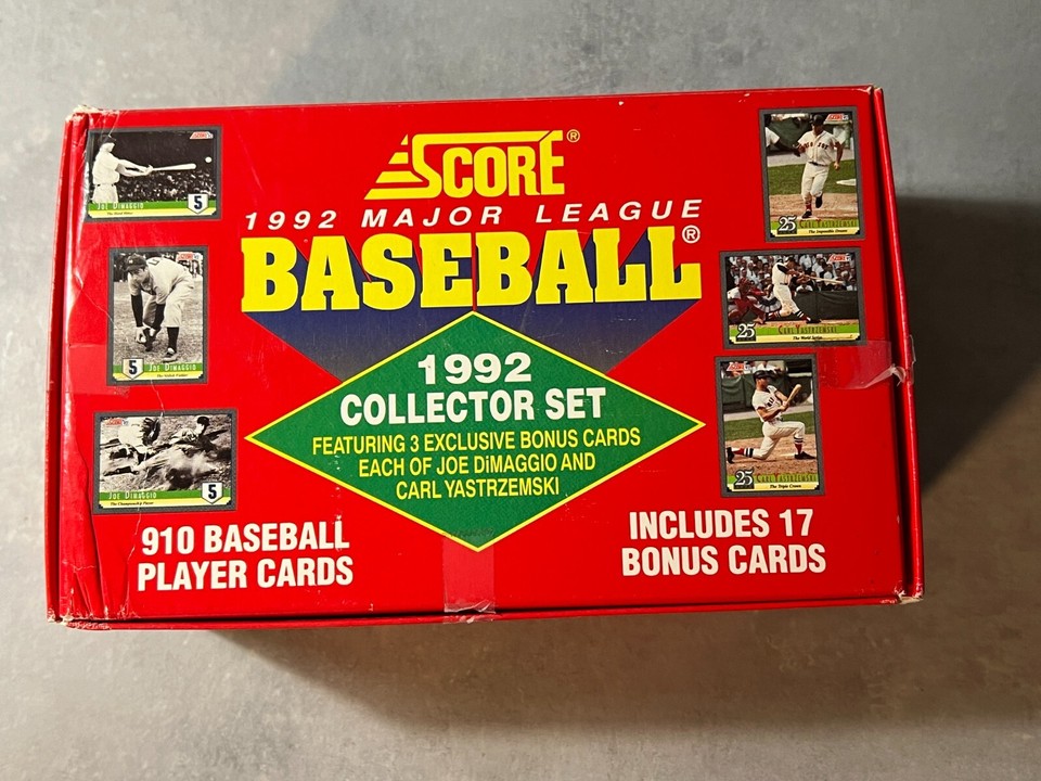 1992 Score Baseball Complete Collector Set (910) Cards / Manny Rookie ...