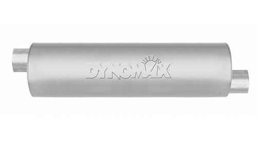 Dynomax Performance Super Turbo Muffler Round Offset - Offset 3" ID ...
