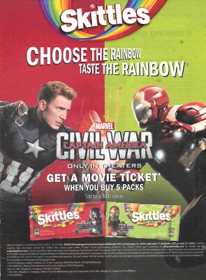 Skittles Print Ad 2016 | eBay