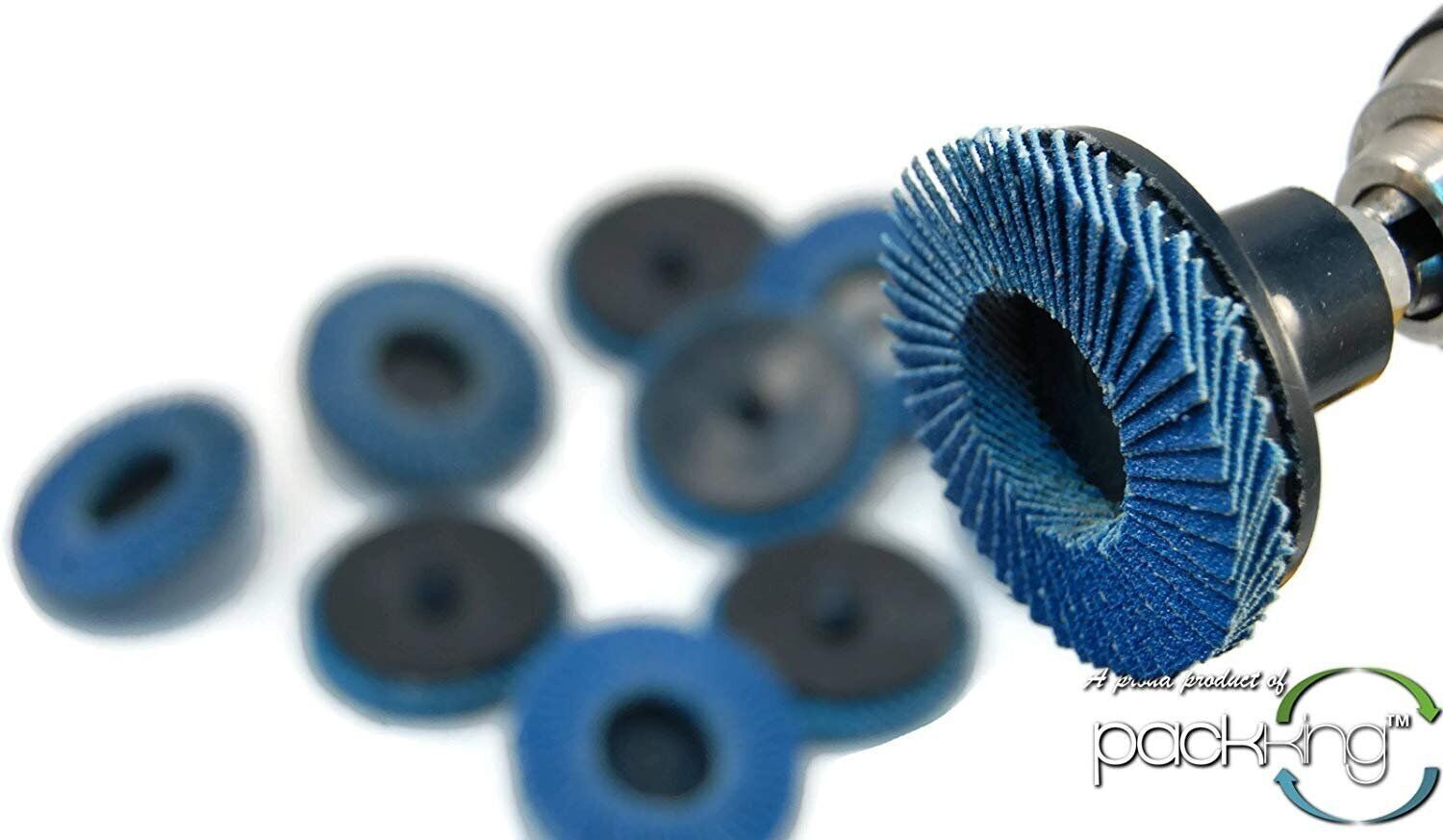 (10pk) 2" Inch Flap Sanding Disc Type R Quick Change Twist Lock (CHOOSE ...