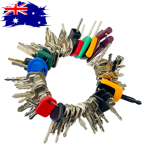 70 Excavator Plant Digger Keys Master Key Set Cat Volvo JCB Case Kubota ...