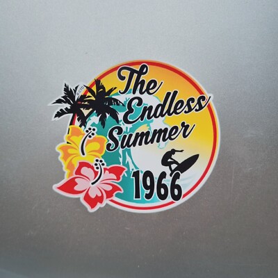 The Endless Summer 1966 Surf Surfing Vinyl Sticker Decal For Car Van ...