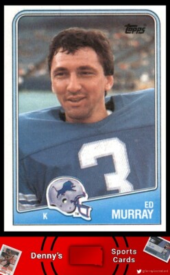 1988 Topps #378 Ed Murray Detroit Lions Football Card | eBay