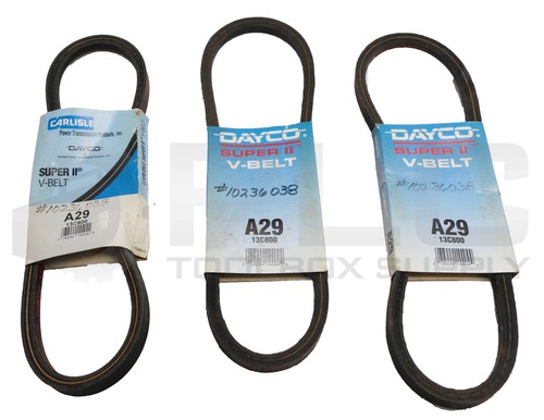 LOT OF 3 NEW CARLISLE DAYCO A29 SUPER II V-BELT 13C800 | eBay